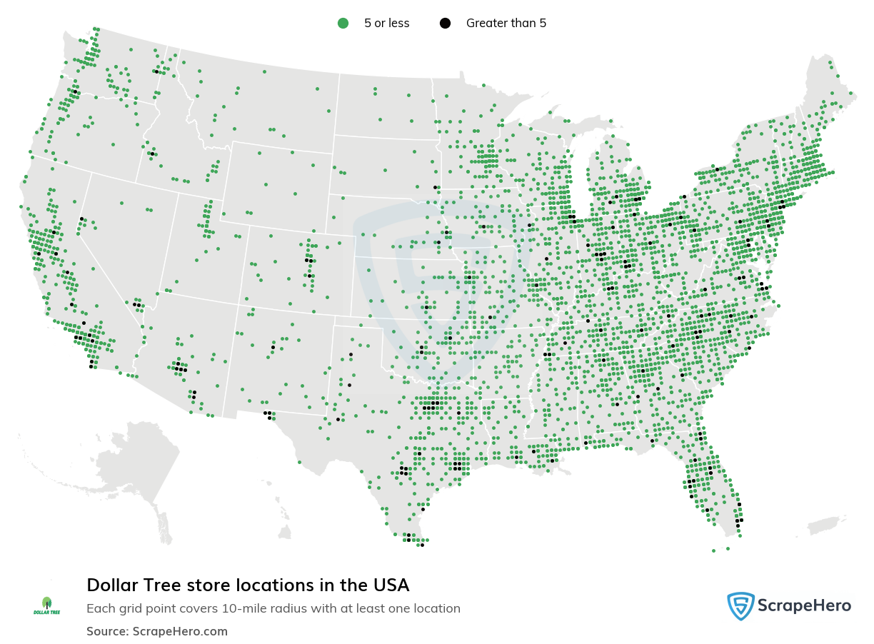 Dollar Tree Store Count In The United States For 2023 Dollar Tree Store Count In The United States For 2023
