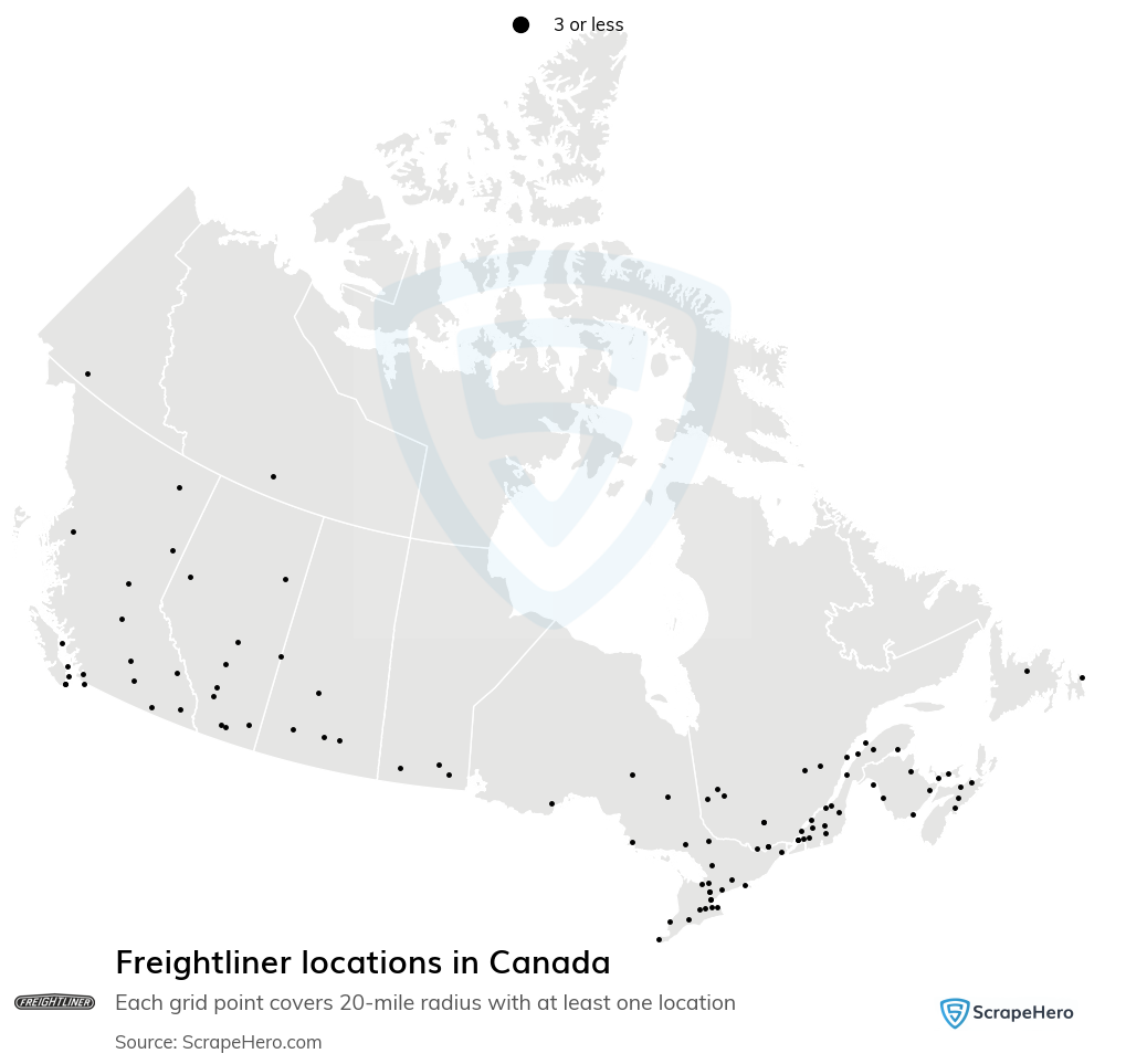 Number Of Freightliner Locations In Canada In 2024 ScrapeHero Number Of Freightliner Locations In Canada In 2024 ScrapeHero