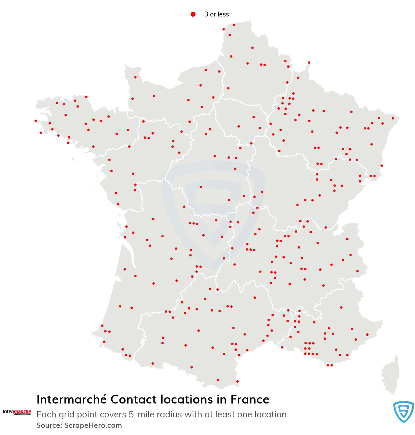 List of all Intermarché Contact retail store locations in France ...
