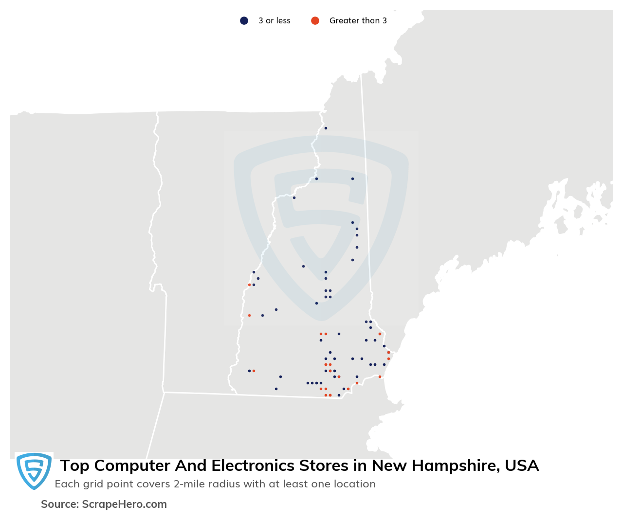 List of all top Computer And Electronics Stores locations in New Hampshire USA - ScrapeHero Data ...