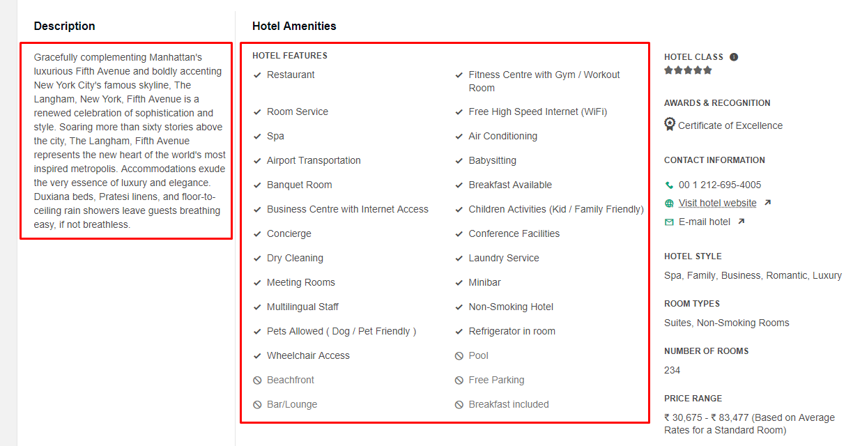 How to scrape Tripadvisor Hotel Details using Python and LXML