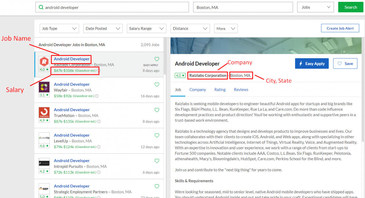 Scrape Glassdoor Job Data Using Python and LXML