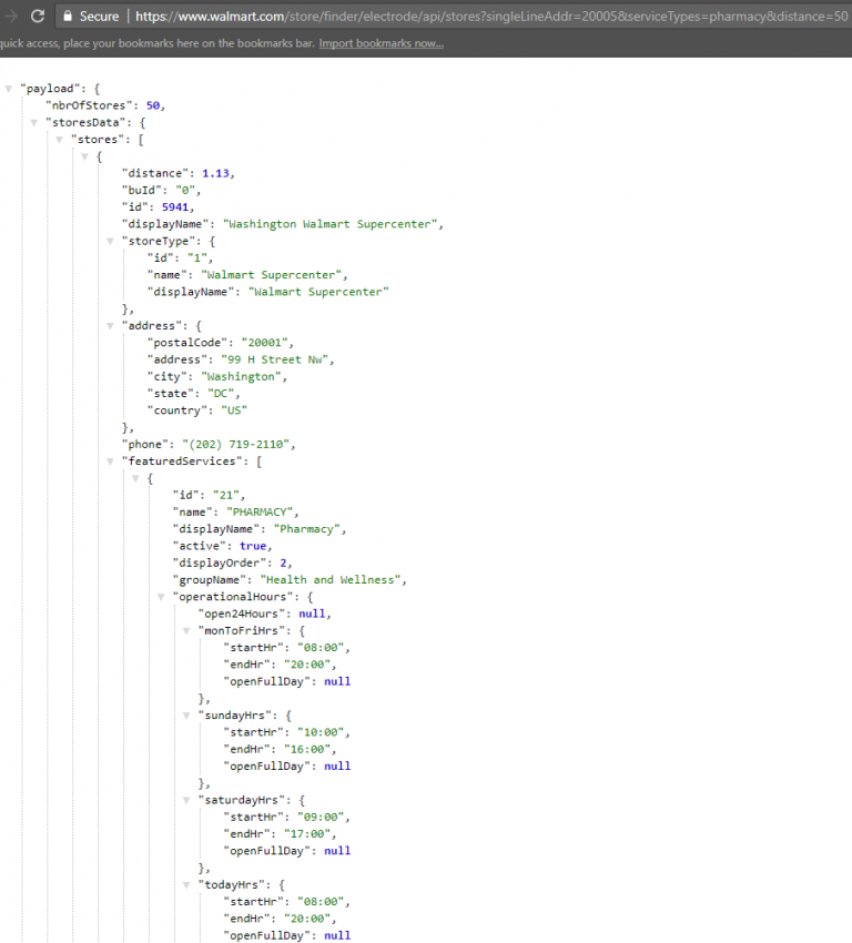 How to Scrape Store Locations from Walmart.com using Python 3