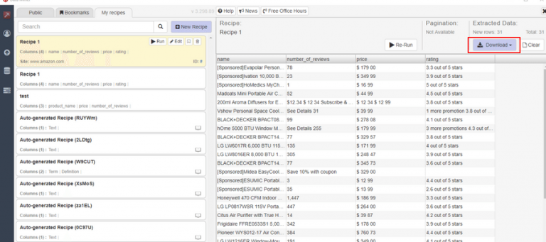 How to scrape data using Data Scraper