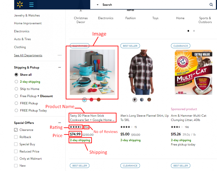 How to scrape Walmart Product Data and Pricing - ScrapeHero Cloud