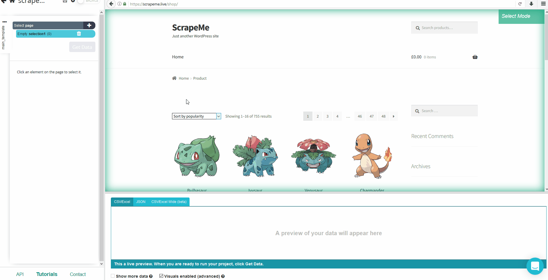 How to Create A Spider Using ParseHub