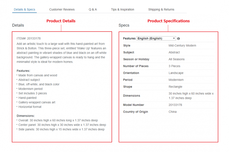 Scrape product data from Overstock using Google Chrome