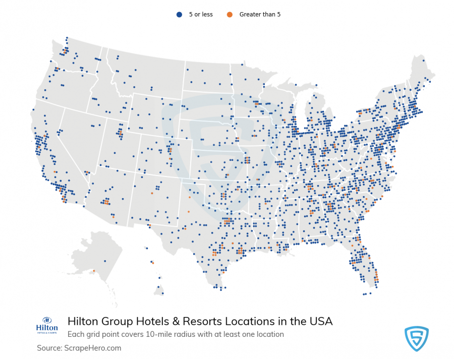 Largest Hotel Chains in the US - Location Analysis