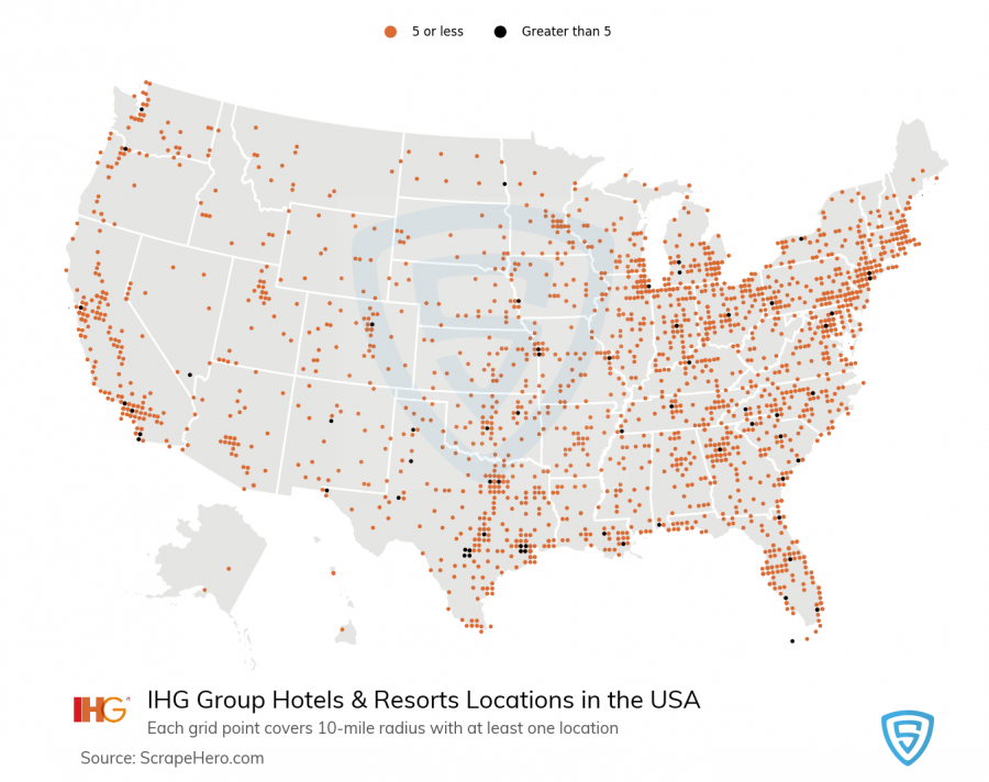 Largest Hotel Chains in the US - Location Analysis