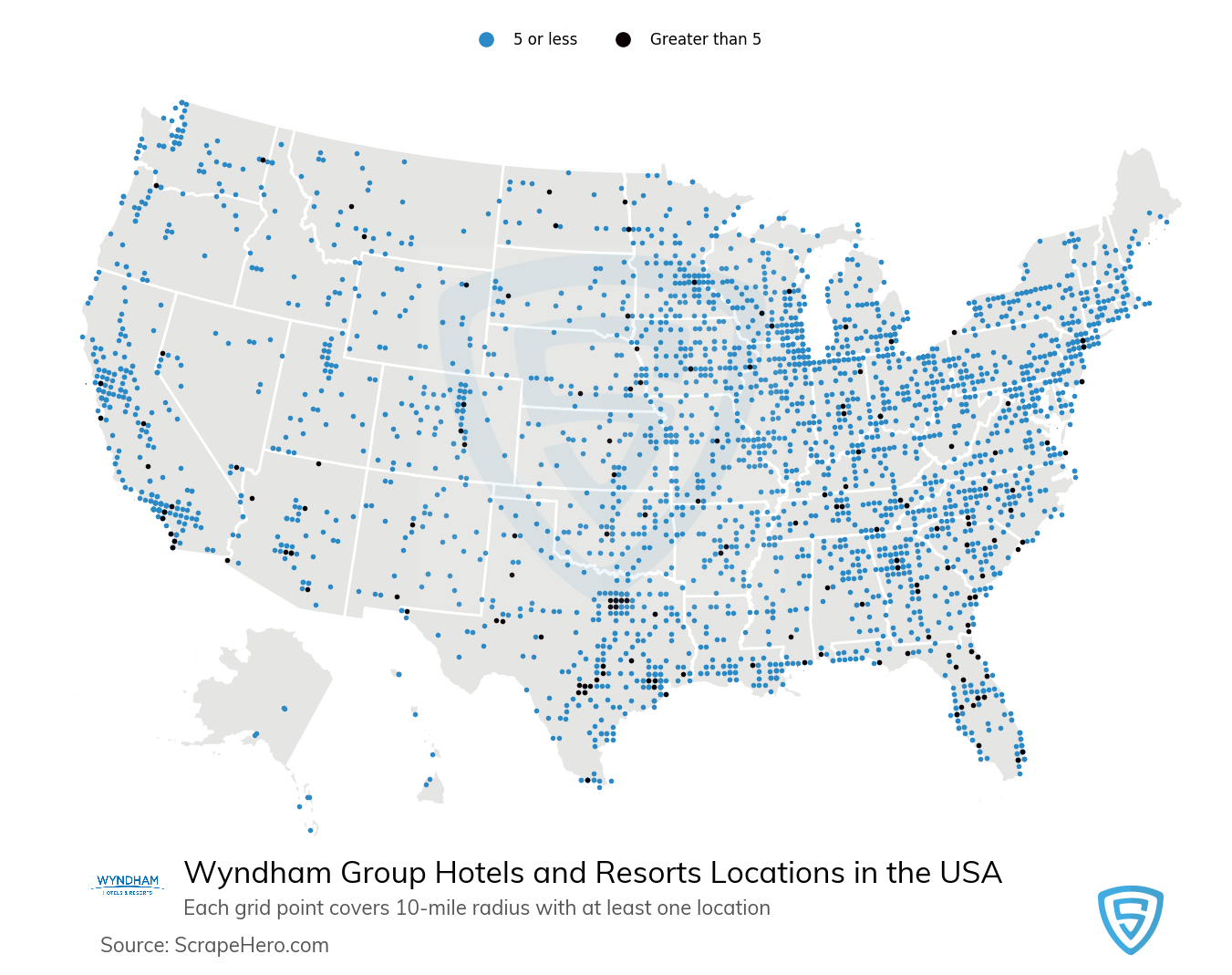 Largest Hotel Chains in the US - Location Analysis