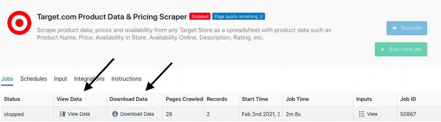 How to Scrape Target.com Without Coding - ScrapeHero Cloud