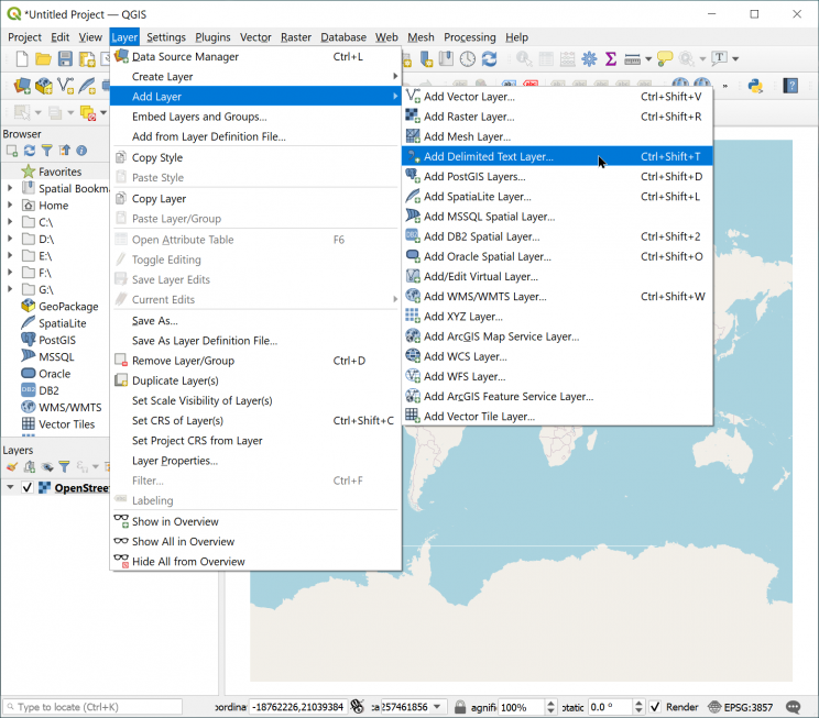 How To Plot Csv Data To Qgis As Points On A Map 6251