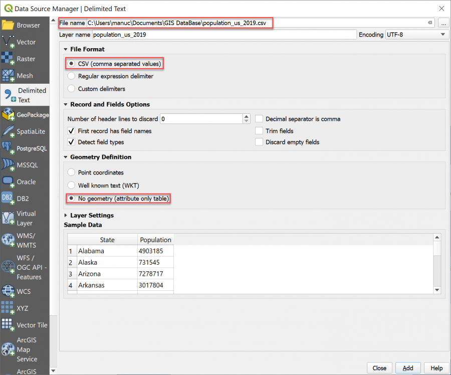How to visualize location data from a CSV file as a choropleth map in QGIS