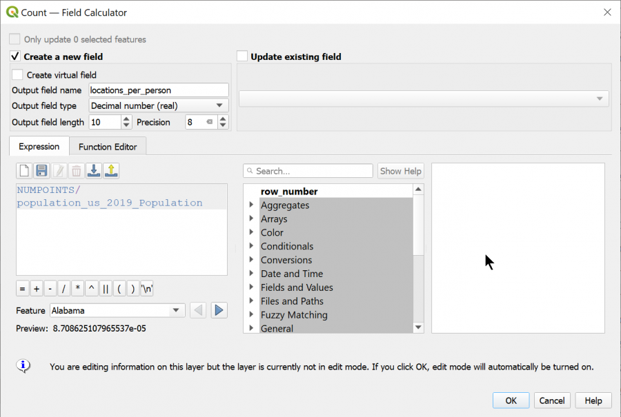 How to visualize location data from a CSV file as a choropleth map in QGIS