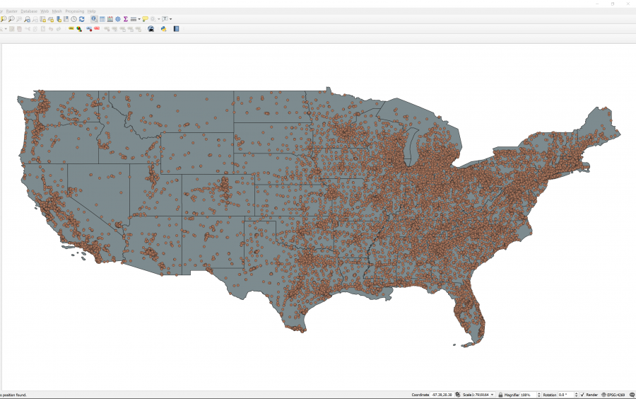 How to visualize location data from a CSV file as a choropleth map in QGIS
