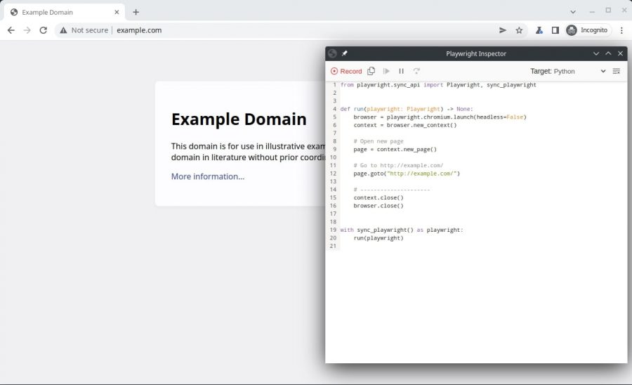 How to build web scrapers quickly using Playwright Codegen